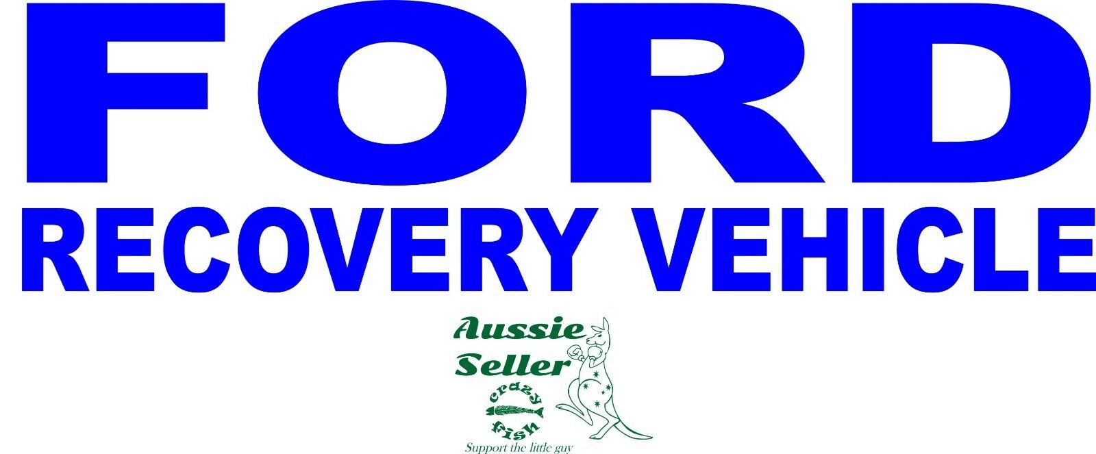 FORD Recovery Vehicle decal 260 x 70 mm choose your color - Crazy Fish