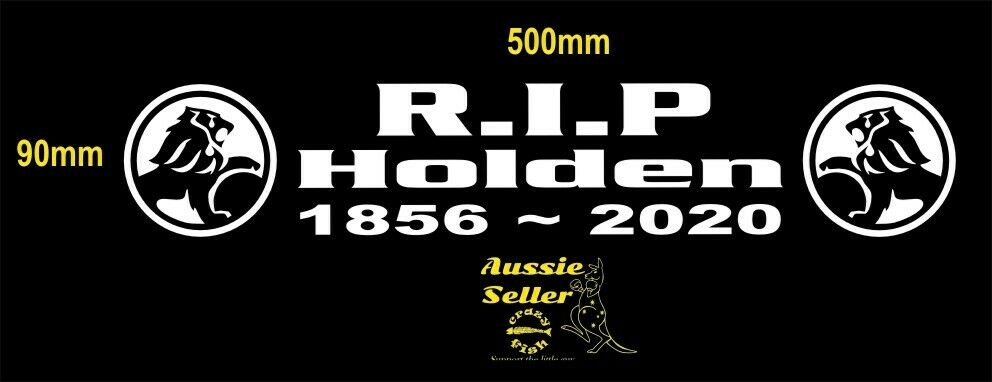 R.I.P Holden decal 500 x 90 mm choose your color - Crazy Fish