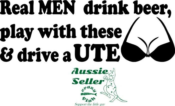 Real MEN UTE decal 260 x 80 mm CONFIRM your color - Crazyfish