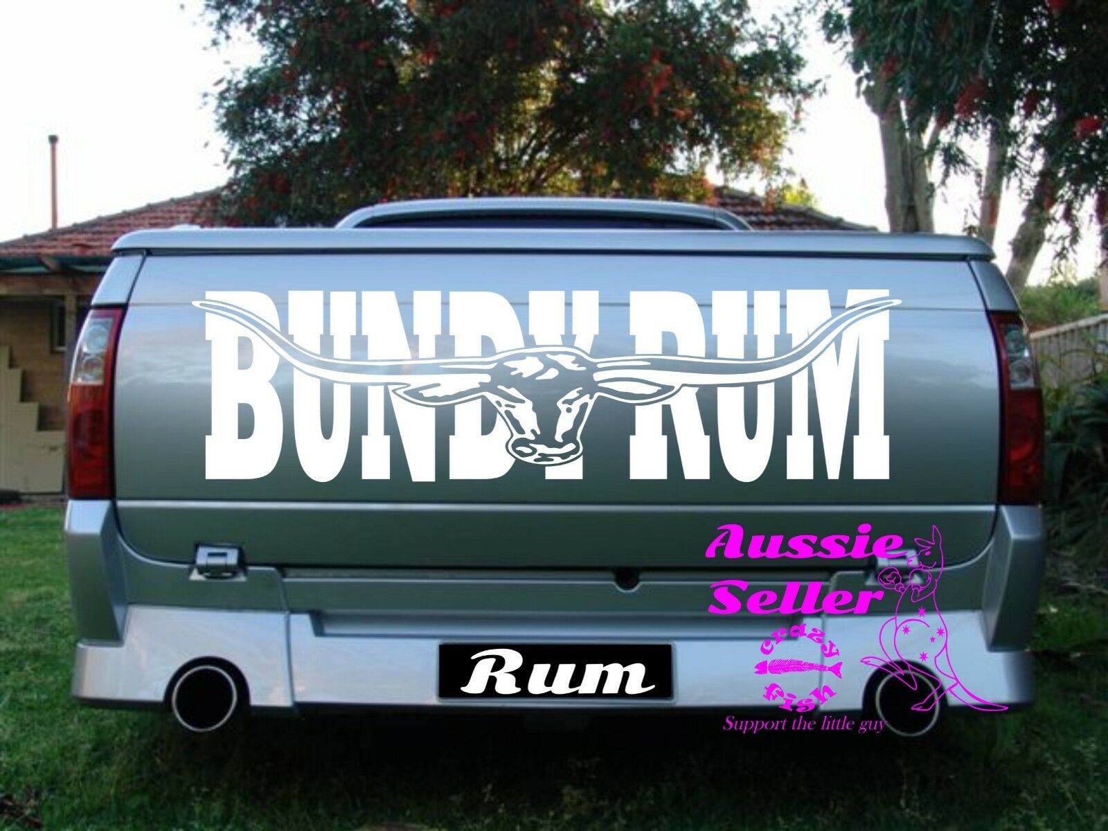 BUNDY RUM Longhorn vinyl decal 1100 x 275 mm CONFIRM your color - Crazy ...