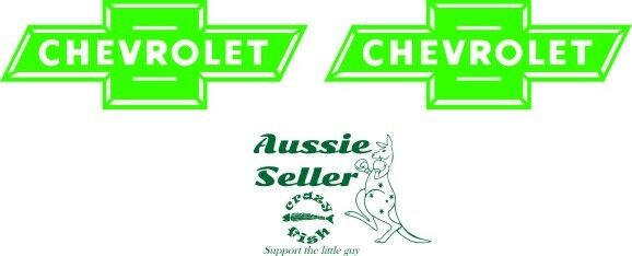 Chevrolet vinyl decals TWO (2) 100 x 35 mm each choose your color ...
