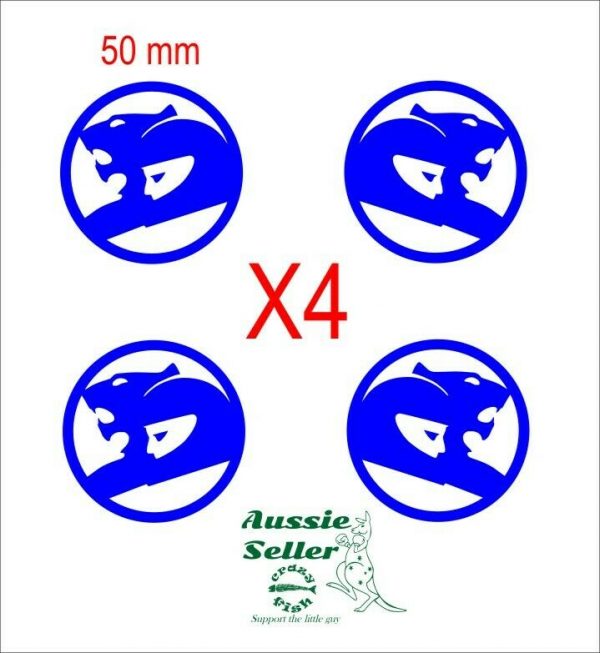 Holden HSV decals FOUR (4) suit 50 mm rim caps choose your color ...