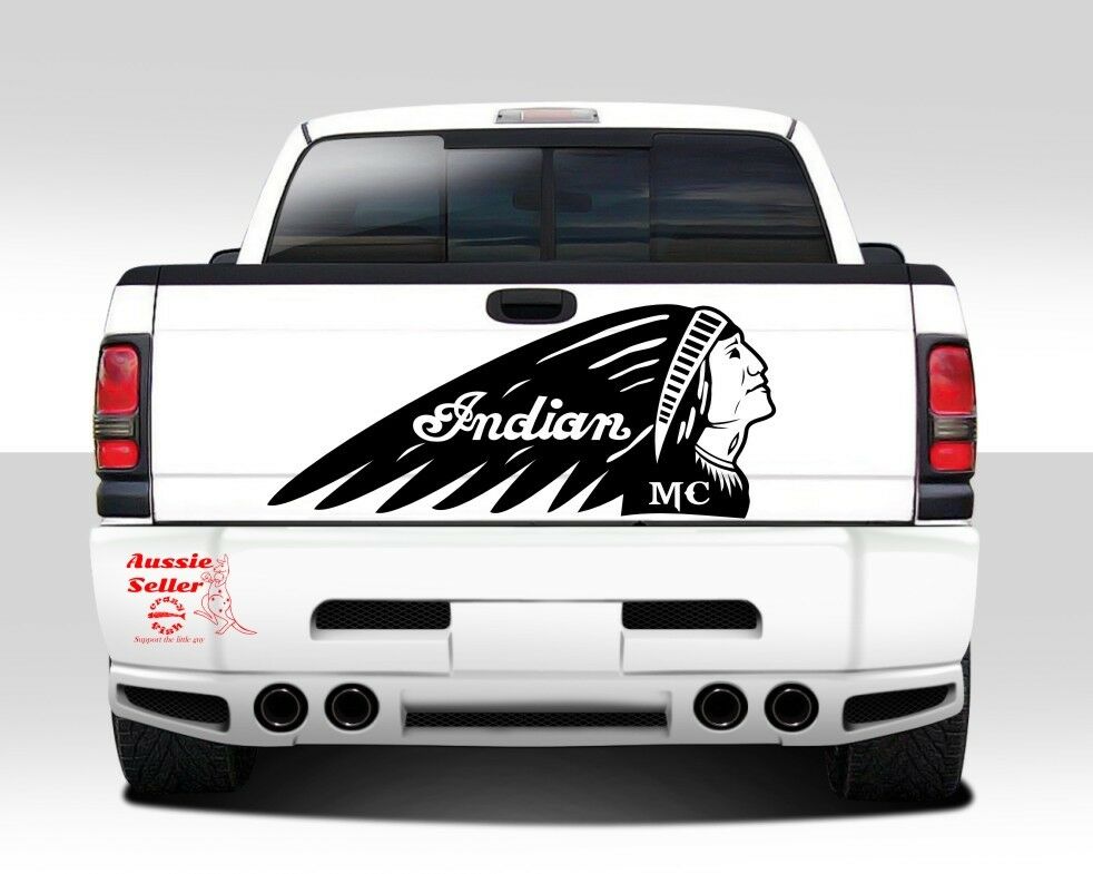 Indian vinyl decal 800 x 340 mm choose your color - Crazy Fish