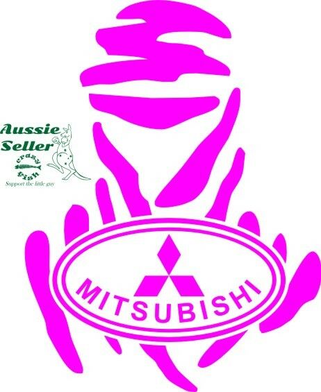 Mitsubishi Ninja vinyl decal 200 x 150 mm choose your color - Crazy Fish