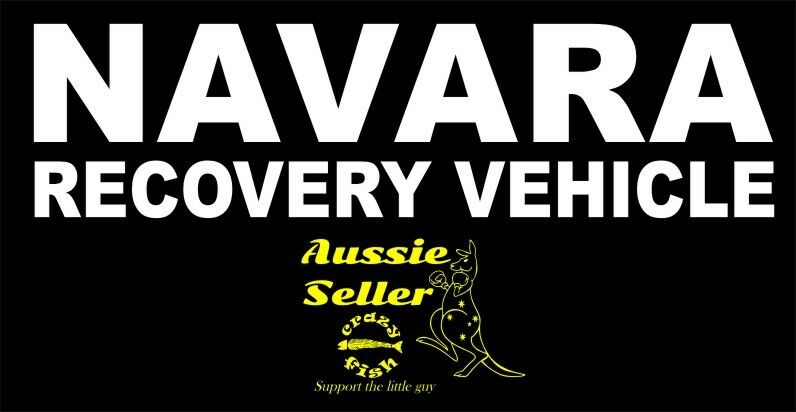 NAVARA Recovery Vehicle decal 260 x 70 mm CONFIRM your color - Crazyfish