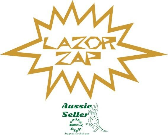 Lazor Zap decal 200 x 120 mm choose your color - Crazy Fish