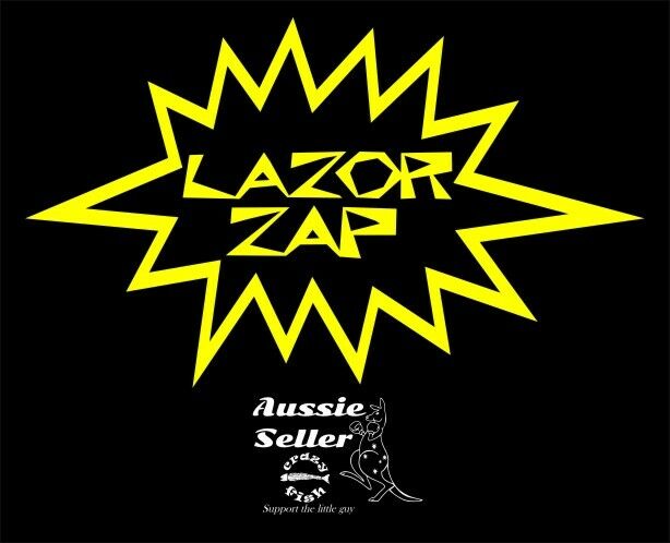 Lazor Zap decal 200 x 120 mm choose your color - Crazy Fish
