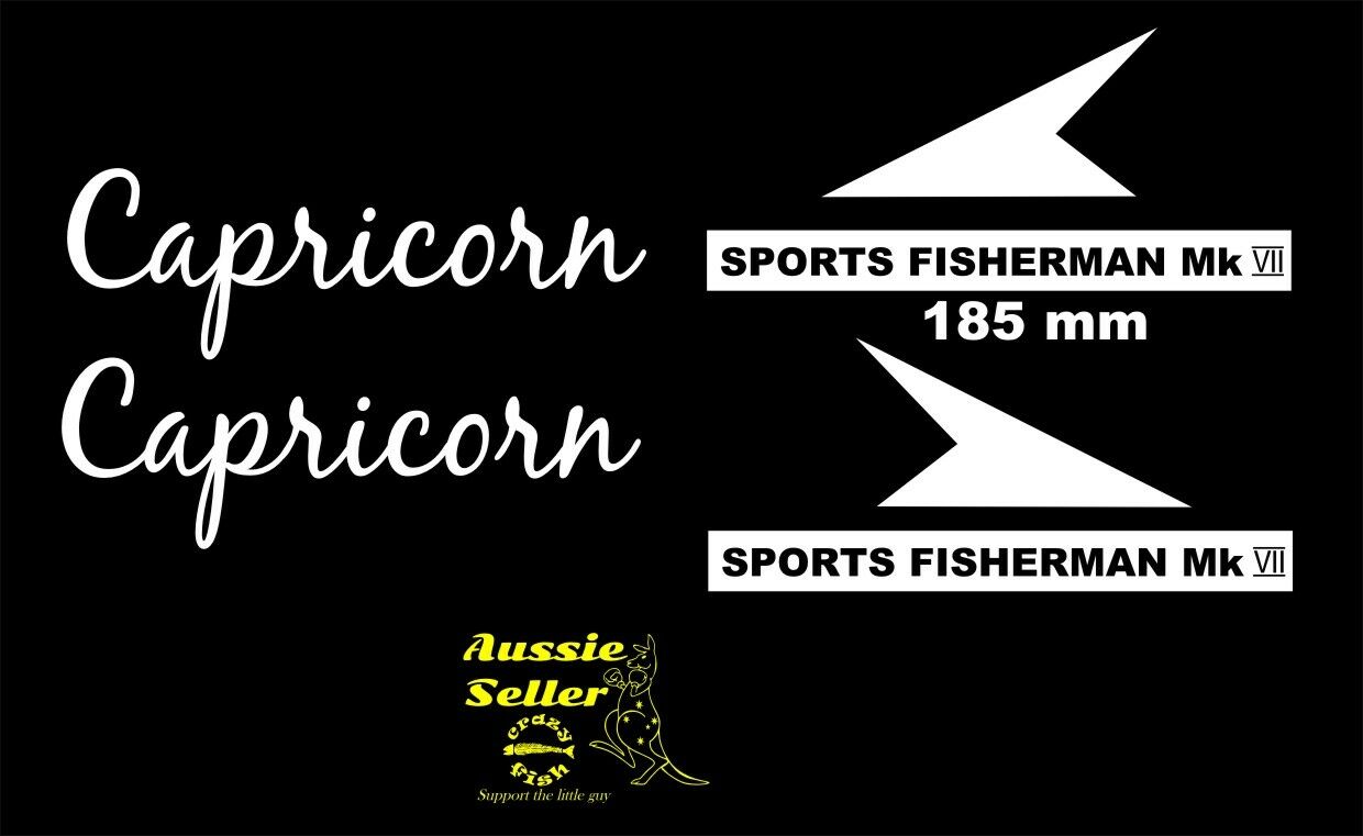 Capricorn boat decal kit SIX (6) decals sizes in pics choose your color ...