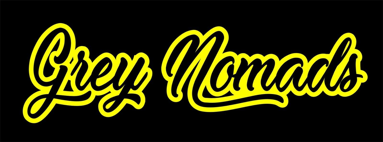 Grey Nomads decal 260 x 80 mm choose your color - Crazy Fish