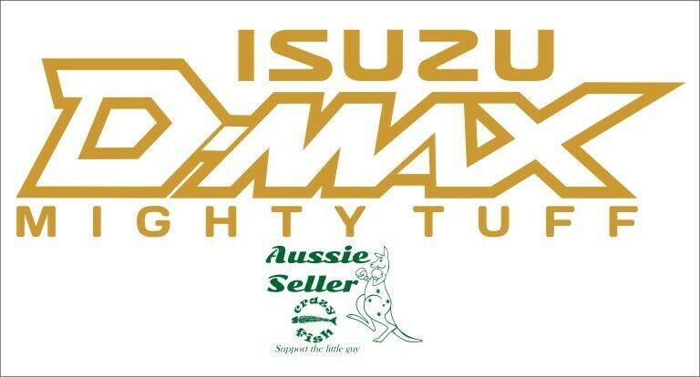 ISUZU D-MAX decal 260 x 80 mm CONFIRM your color - Crazy Fish