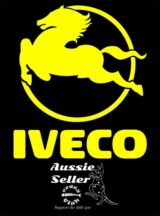 Iveco trucks vinyl decal 180 x 155 mm choose your color - Crazy Fish