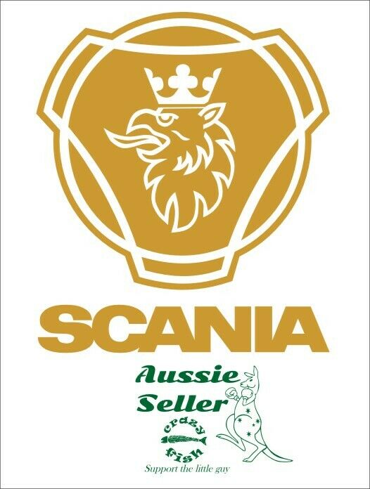 SCANIA decal 170 x 150 mm choose your color - Crazy Fish