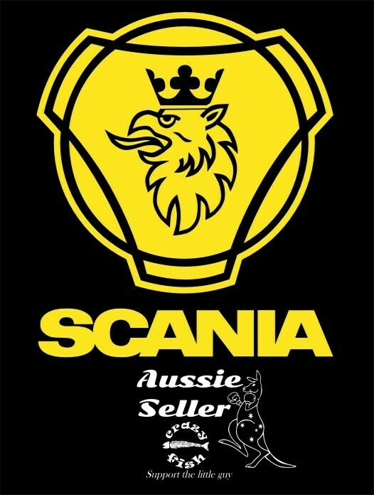 SCANIA decal 170 x 150 mm choose your color - Crazy Fish