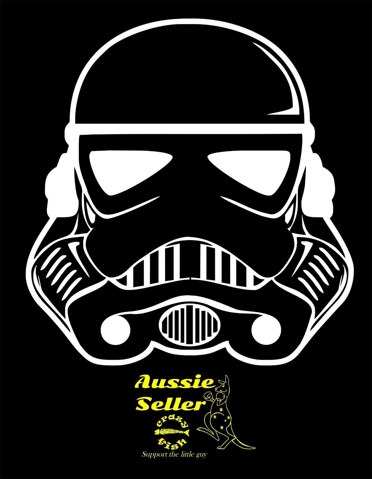 Stormtrooper vinyl decal 150 mm CONFIRM your color - Crazyfish