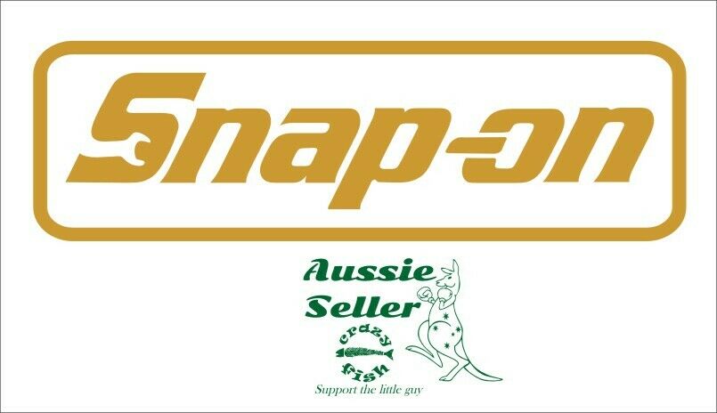 Snap On decal 260 x 80 mm choose your color - Crazy Fish