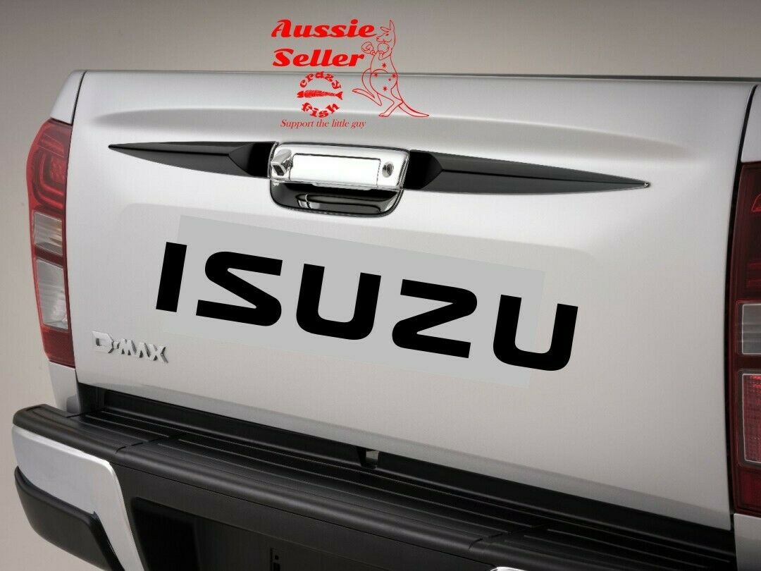 ISUZU Tailgate decal 950 X 155 mm CONFIRM your color - Crazyfish