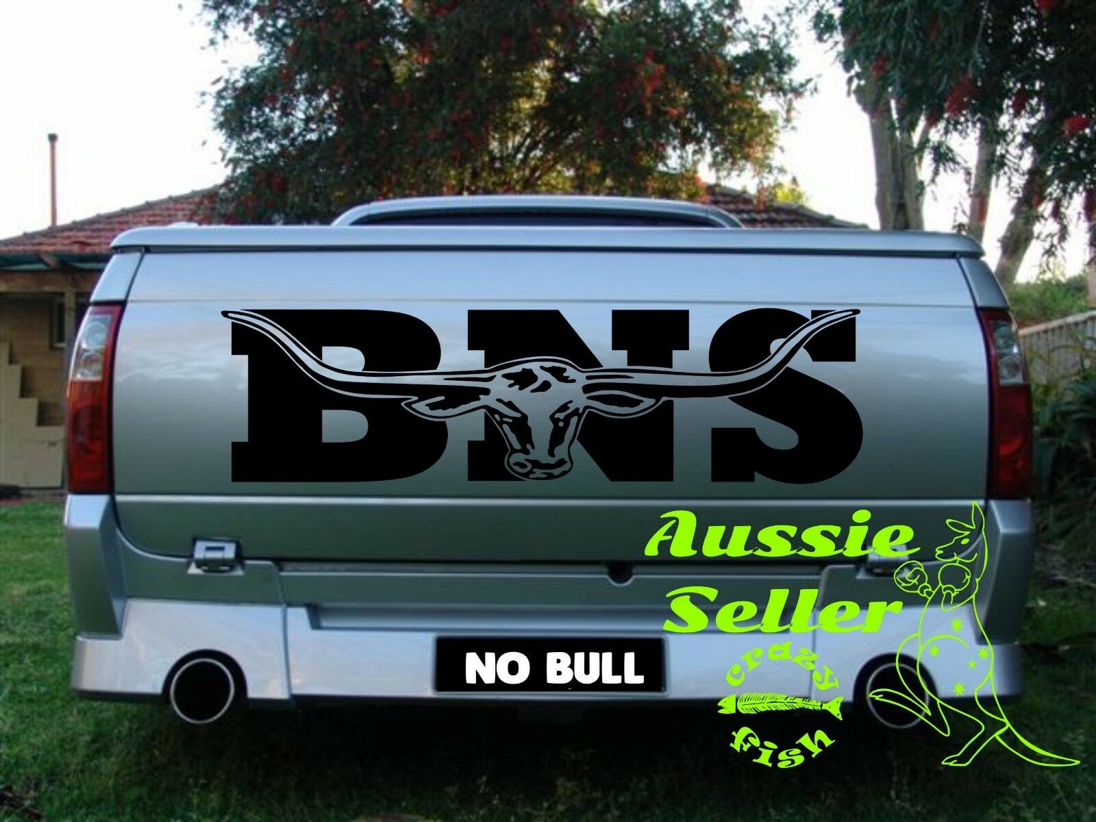 BNS Longhorn vinyl decal 1100 x 275 mm CONFIRM your color - Crazy Fish