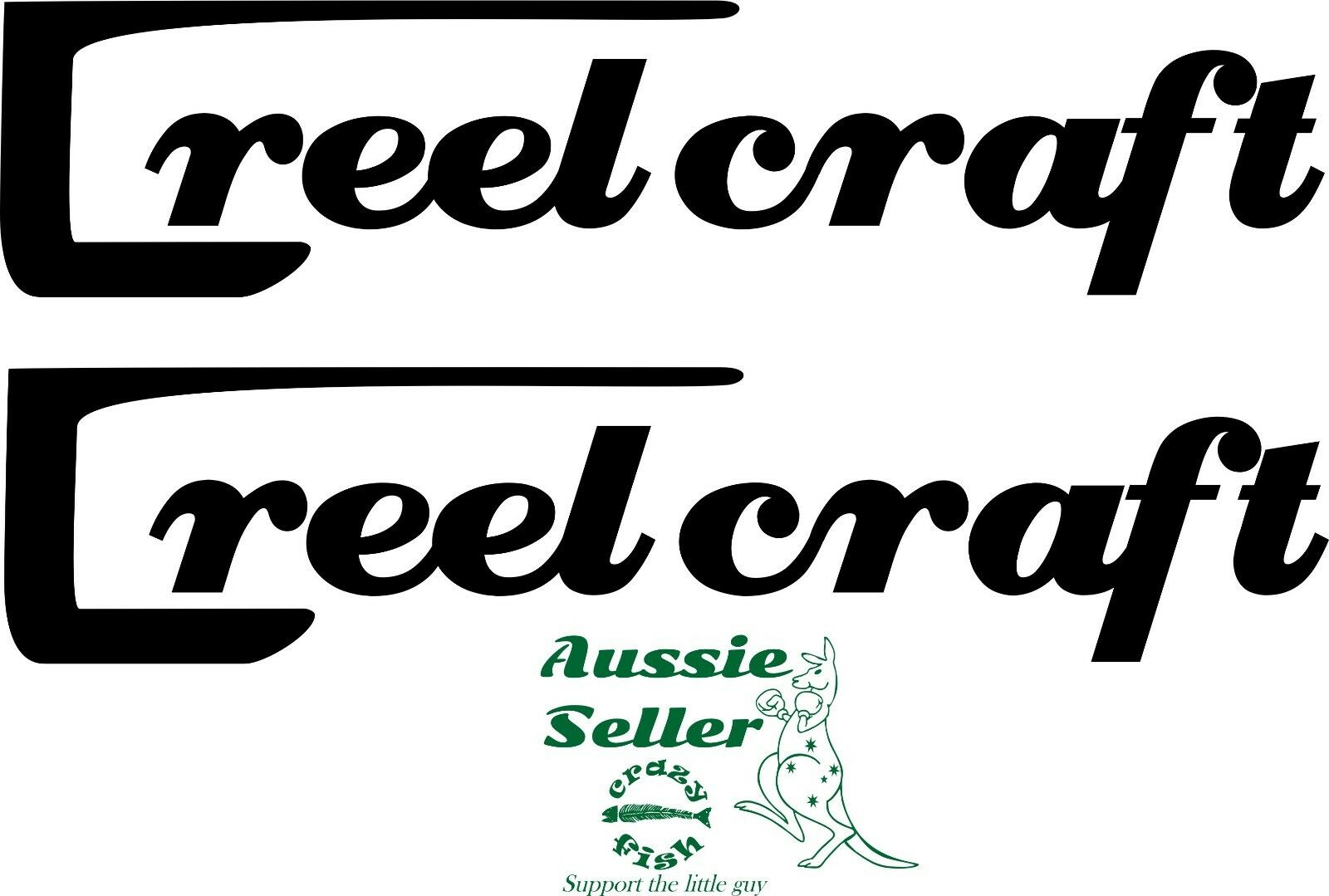 Creelcraft retro Boat decals TWO (2) 450 x 100 mm CONFIRM your color ...