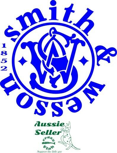 Smith & Wesson vinyl decal 150 mm choose your color - Crazy Fish