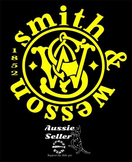 Smith & Wesson vinyl decal 150 mm choose your color - Crazy Fish