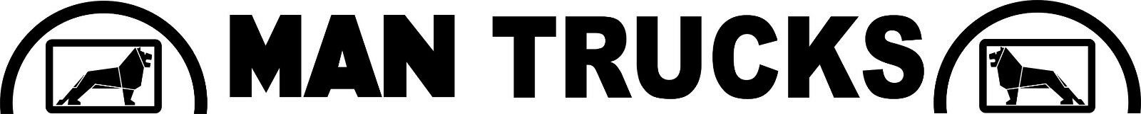 MAN Trucks screen decal 1100 x 110 mm CONFIRM your color - Crazy Fish