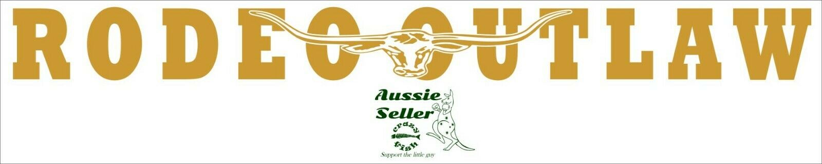 Rodeo Outlaw screen decal 1100 x 100 mm choose your color - Crazy Fish