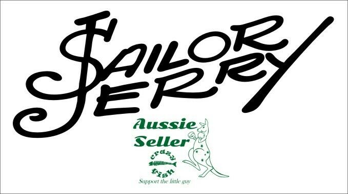 SAILOR JERRY decal 220 x 90 mm CONFIRM your color - Crazyfish