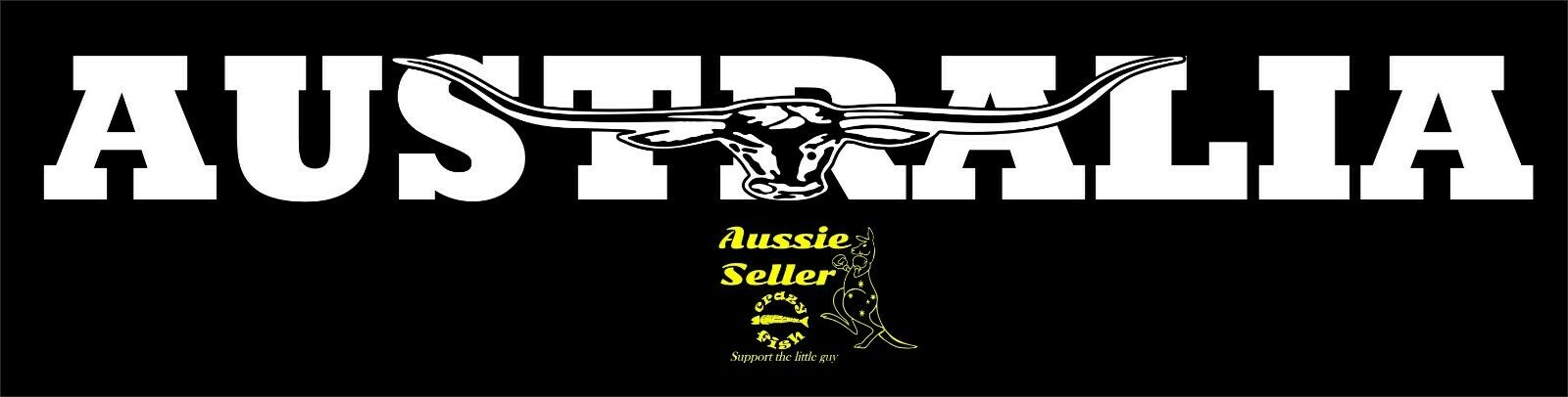 AUSTRALIA Longhorn screen decal 1000 x 100 mm choose your color - Crazy ...