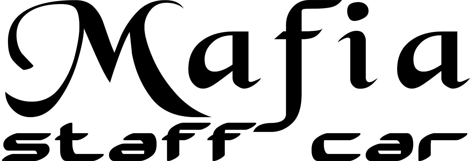 Mafia Staff Car decal 260 x 90 mm choose your color - Crazy Fish