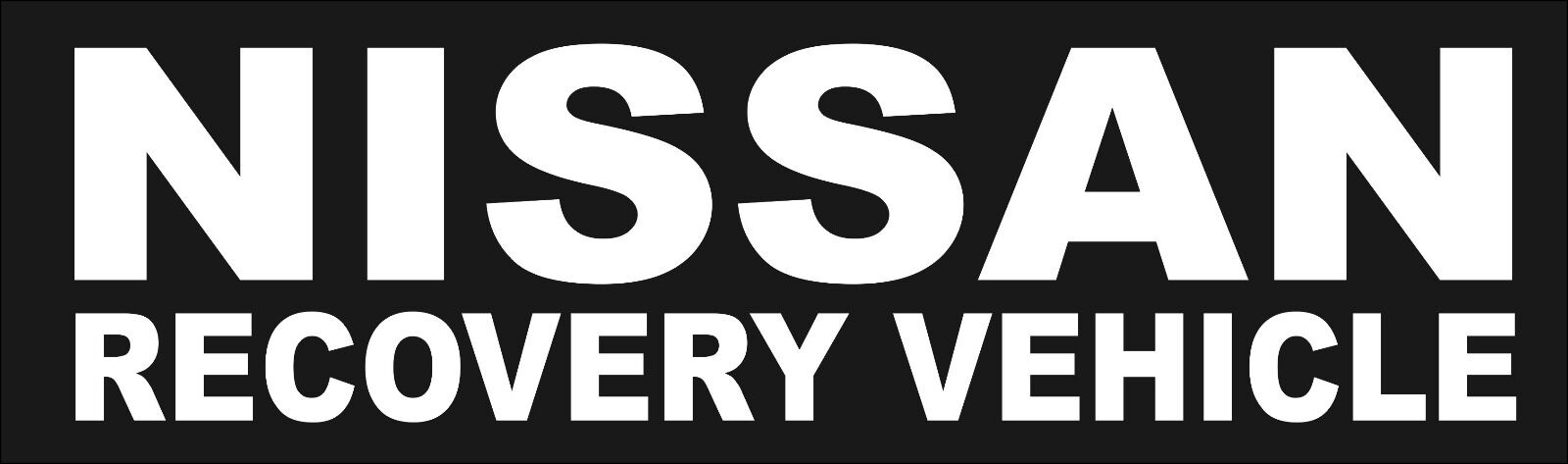 NISSAN Recovery Vehicle decal 260 x 70 mm CONFIRM your color - Crazyfish