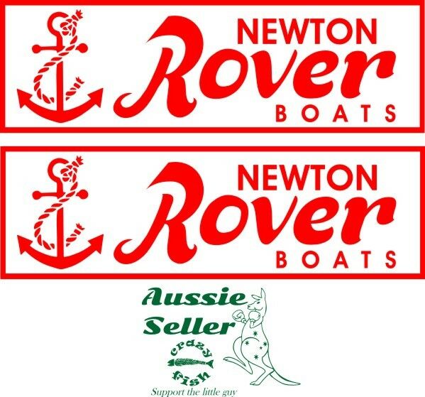 ROVER Boat retro decals TWO (2) 350 x 110 mm each CONFIRM your color ...