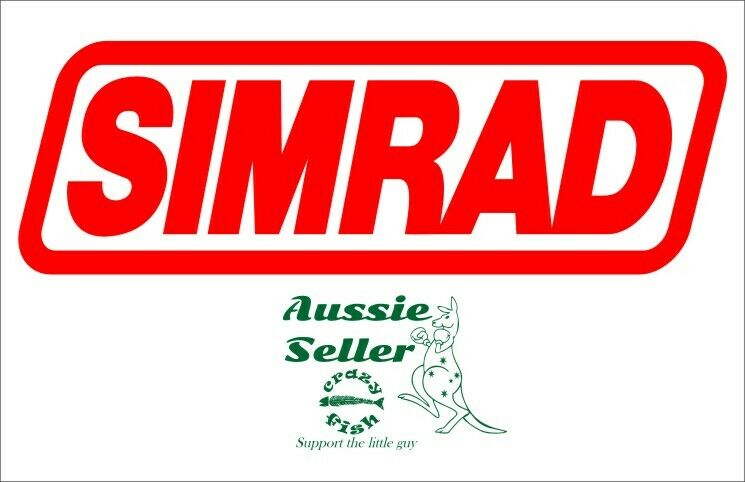 SIMRAD vinyl decal 250 x 80 mm CONFIRM your color - Crazyfish