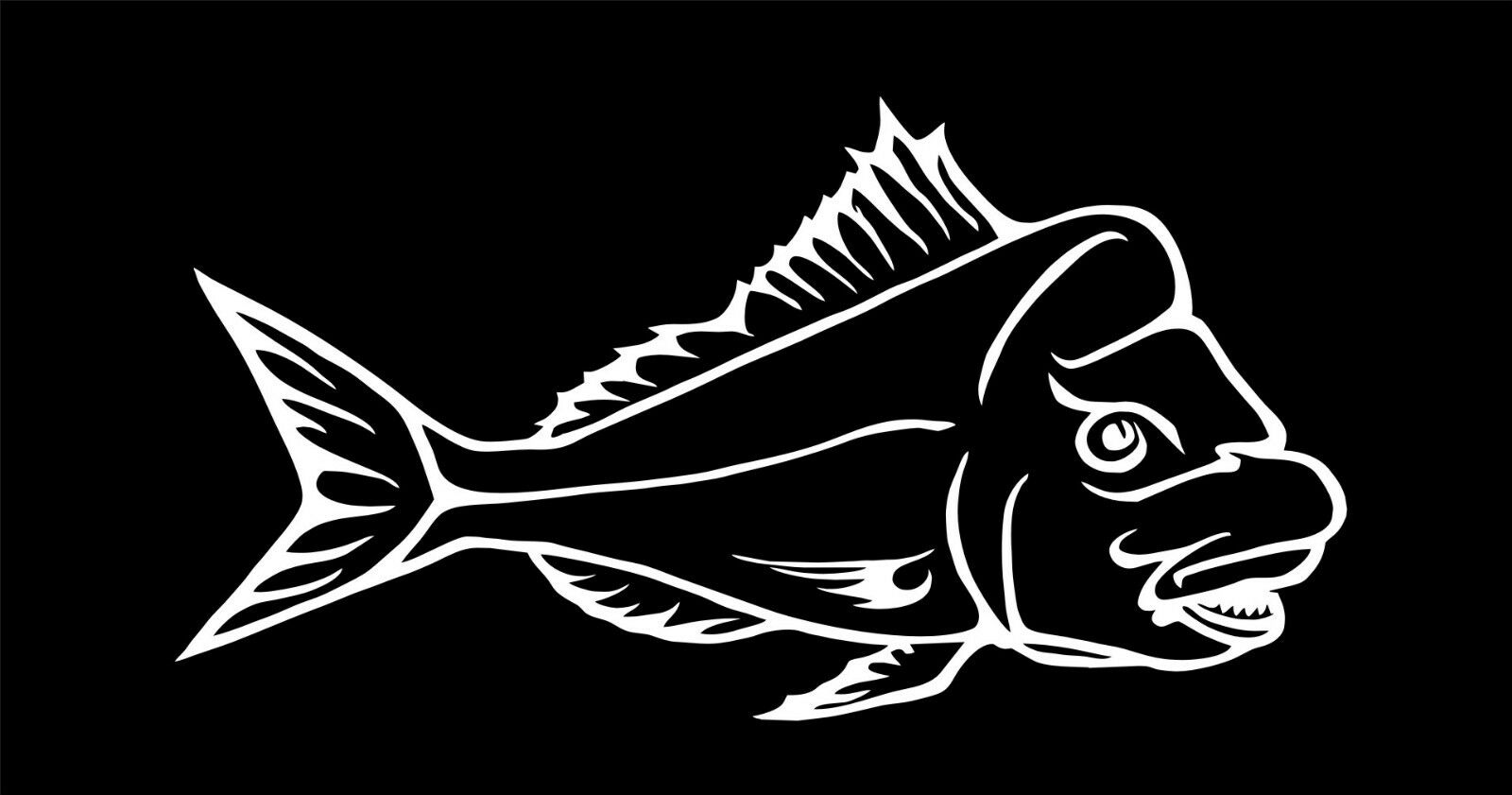 Snapper viny decal 650 x 350 mm, choose your color - Crazy Fish