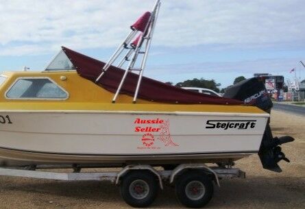 Stejcraft boat decal kit THREE (3) decals sizes in pics CONFIRM your ...