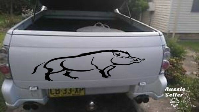 Wild Hog decal LARGE 1000 x 275 mm CONFIRM your color - Crazyfish