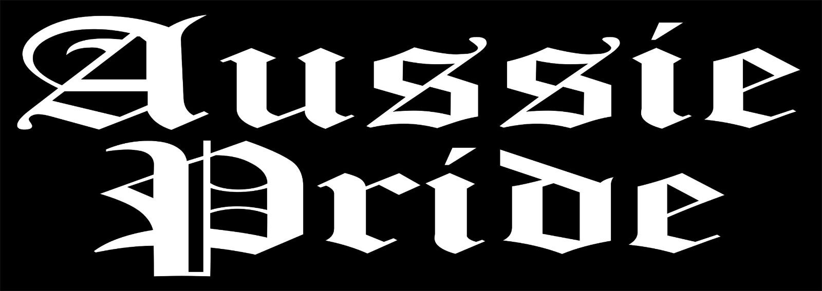 Aussie Pride #2 vinyl decal 1100 x 275 mm choose your color - Crazy Fish