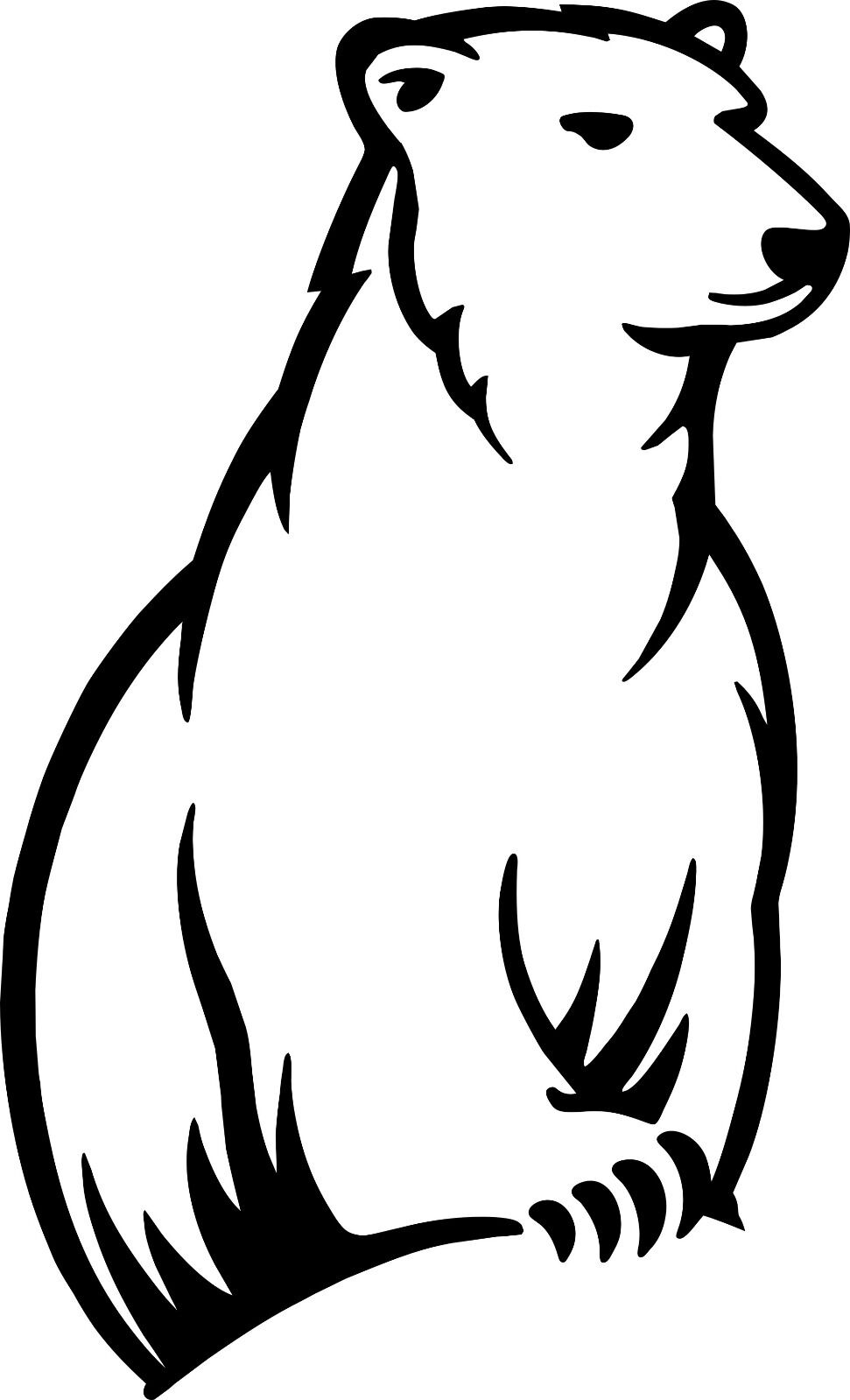 Bundy Bear vinyl decal 230 x 140 mm CONFIRM your color - Crazyfish