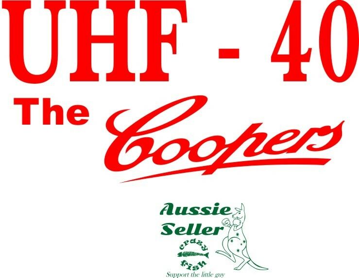 Call Sign CB vinyl decal 260 x 160 mm choose your color - Crazy Fish