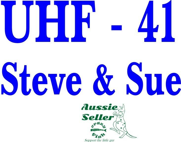 Call Sign CB vinyl decal 260 x 160 mm choose your color - Crazy Fish