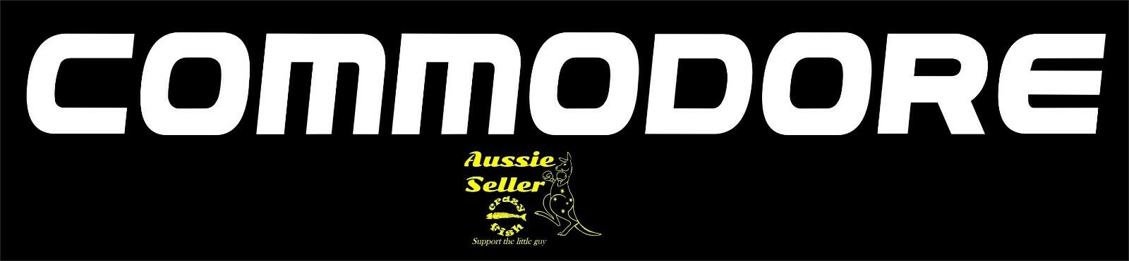Commodore screen vinyl decal 1050 x 100 mm choose your color - Crazy Fish