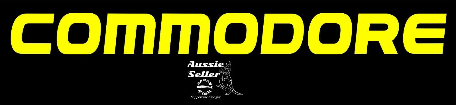 Commodore screen vinyl decal 1050 x 100 mm choose your color - Crazy Fish