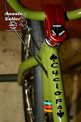 Cyclops cycles vinyl decal 200 x 25 mm CONFIRM your color - Crazyfish