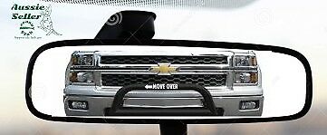 MOVE OVER decal Reverse cut 250 x 50 mm, choose your color - Crazy Fish