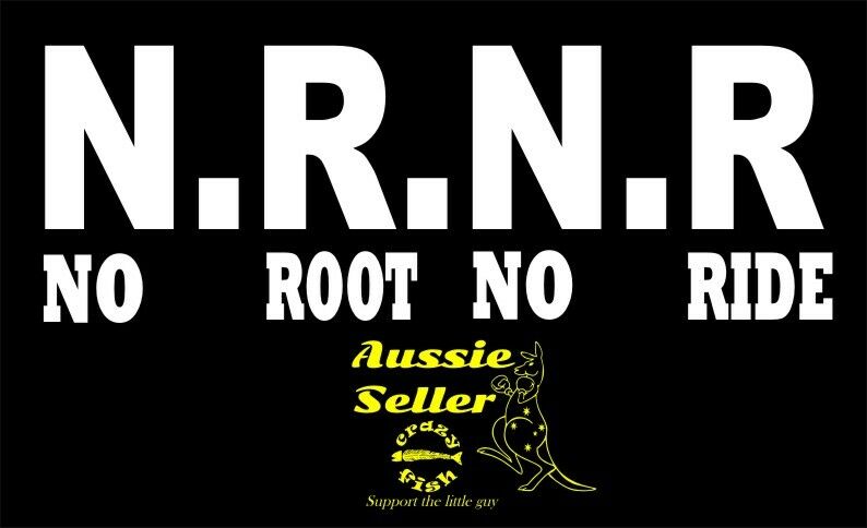 NRNR funny vinyl decal 260 x 90 mm choose your color - Crazy Fish