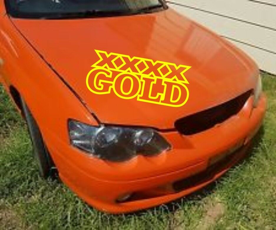 XXXX GOLD Beer decal LARGE 900 x 375 mm CONFIRM your color - Crazyfish